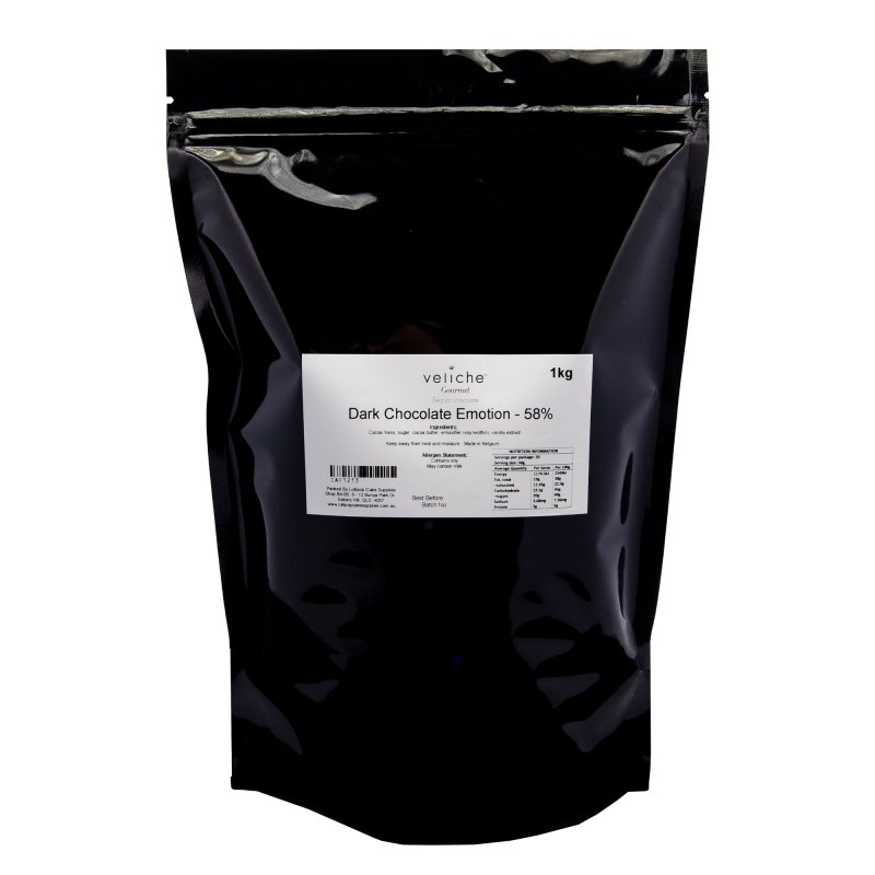 Veliche Belgian Chocolate - Dark Chocolate Emotion - 58% | Lollipop ...