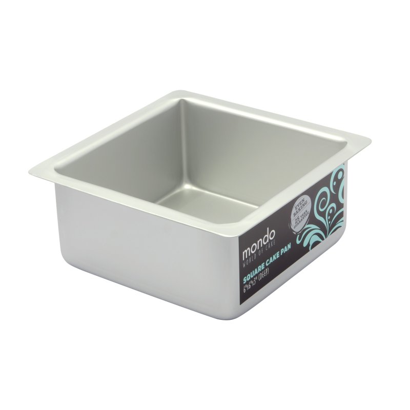 Mondo Pro - Square Cake Pans - 3" High | Lollipop Cake Supplies