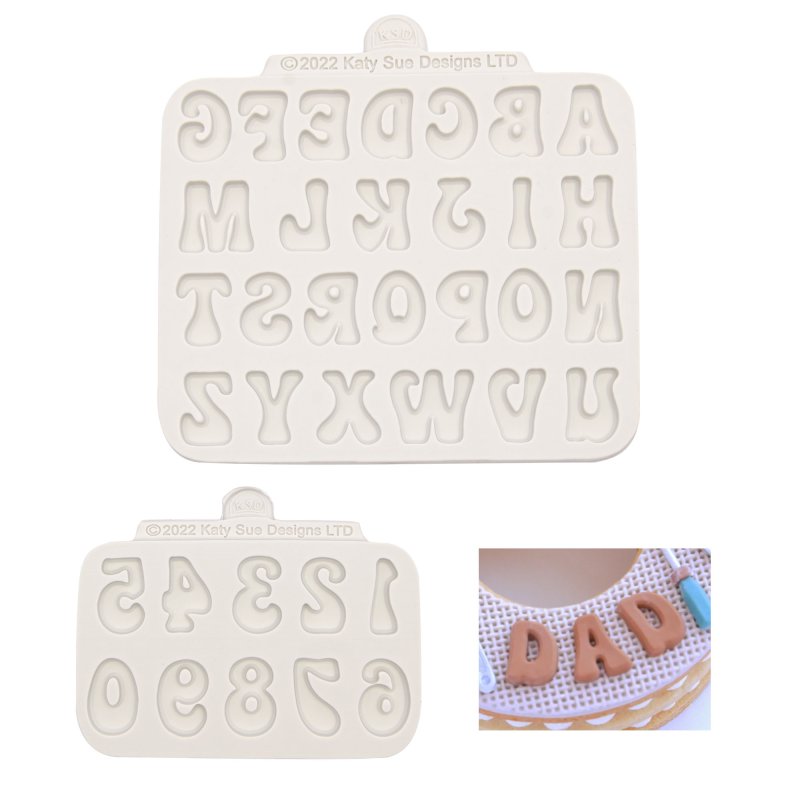 Katy Sue Designs - Fun Font Silicone Mould - Set of 2 | Lollipop Cake ...