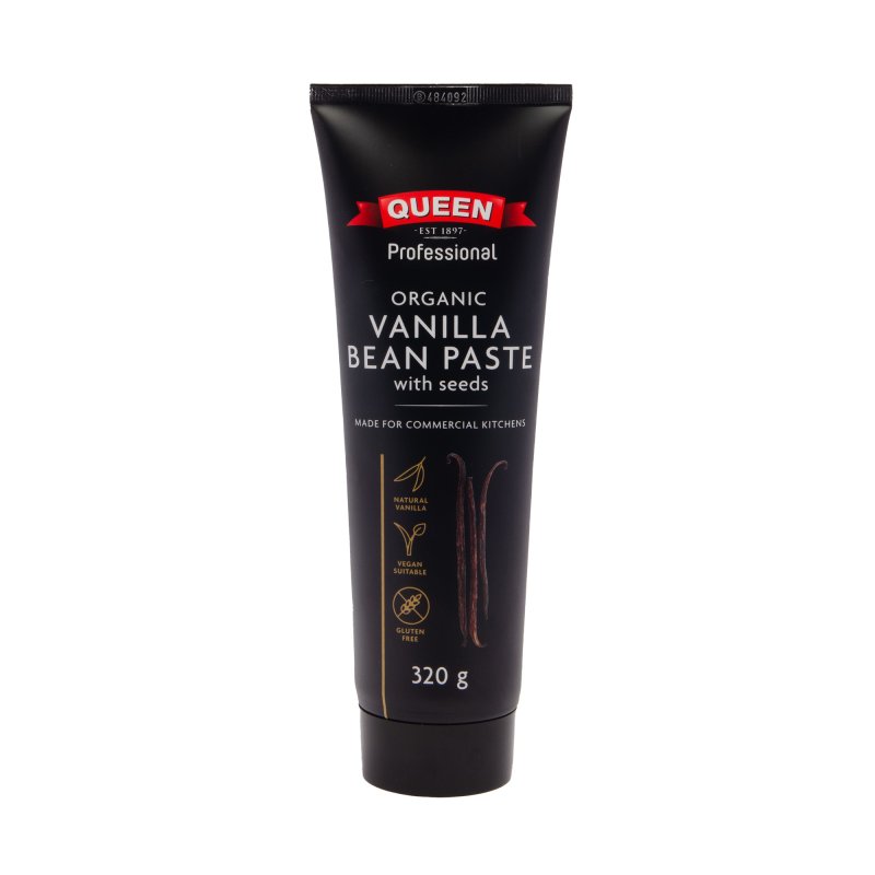 Queen Organic Vanilla Bean Paste - 2 Size Tubes | Lollipop Cake Supplies