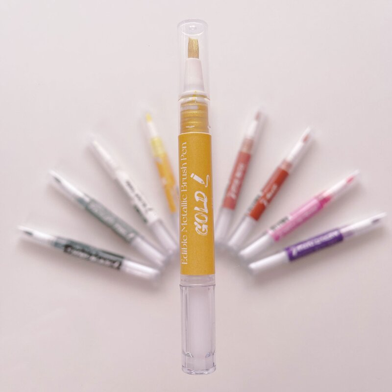 Moreish - Edible Metallic Brush Pen | Lollipop Cake Supplies