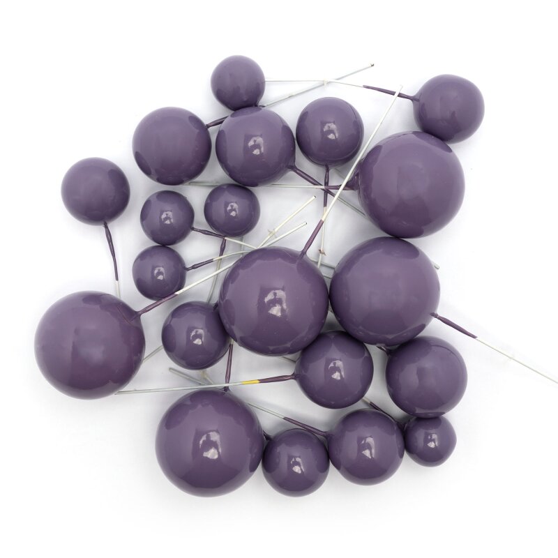Coloured Ball Toppers - Pack of 20 - Multiple Colours | Lollipop Cake ...