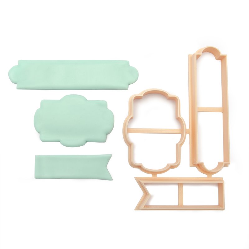 Little Biskut - Banner Cutter - Set of 3 | Lollipop Cake Supplies