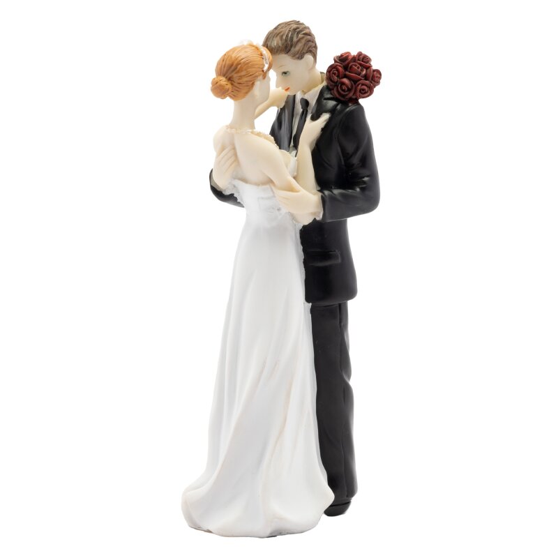 Large - Ceramic Bride & Groom Dancing Cake Topper - Single | Lollipop ...