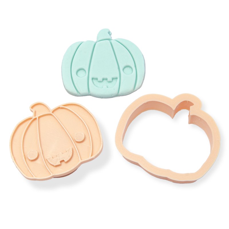 Little Biskut - Pumpkin - Cutter & Embosser Set | Lollipop Cake Supplies