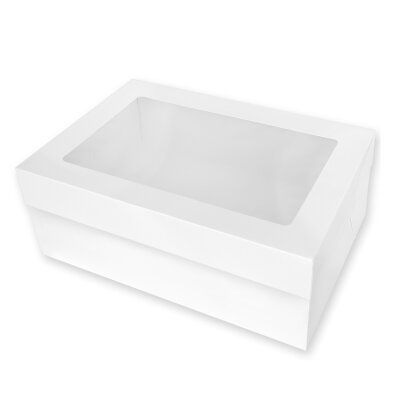 Loyal Rectangle Cake Box With Clear Window | Lollipop Cake Supplies