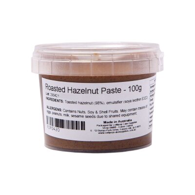 Roasted Hazelnut Paste - 100g | Lollipop Cake Supplies