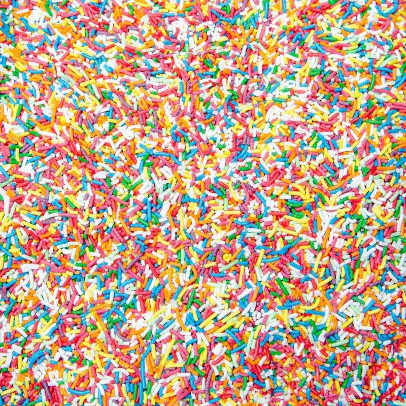 Rainbow (Bright) Sprinkles - 1.5mm | Lollipop Cake Supplies