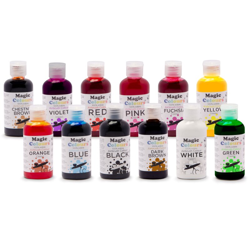 Magic Colours - Edible Airbrush Colour - 55ml Classic Colours ...