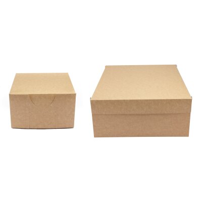 Standard Cake Box - Kraft Brown | Lollipop Cake Supplies