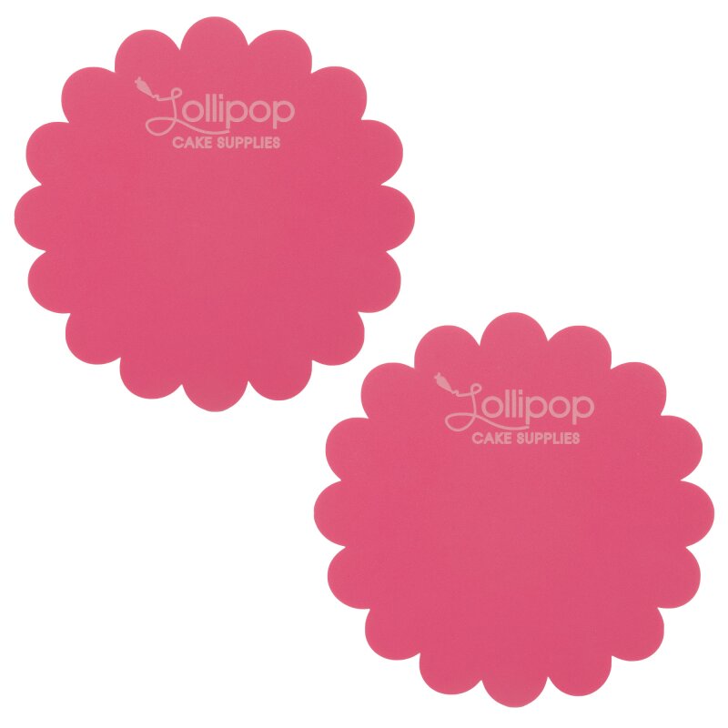 Acrylic Cake Shape Guides - Scallop | Lollipop Cake Supplies