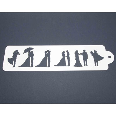 Bride and Groom Wedding Stencil | Lollipop Cake Supplies