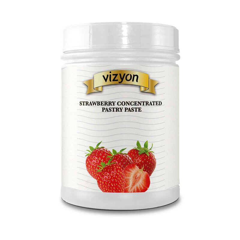 Vizyon - Concentrated Pastry Paste - Strawberry | Lollipop Cake Supplies