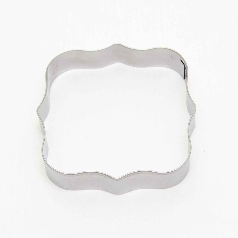 Square Scroll Plaque Stainless Steel Cookie Cutter | Regular | Lollipop ...