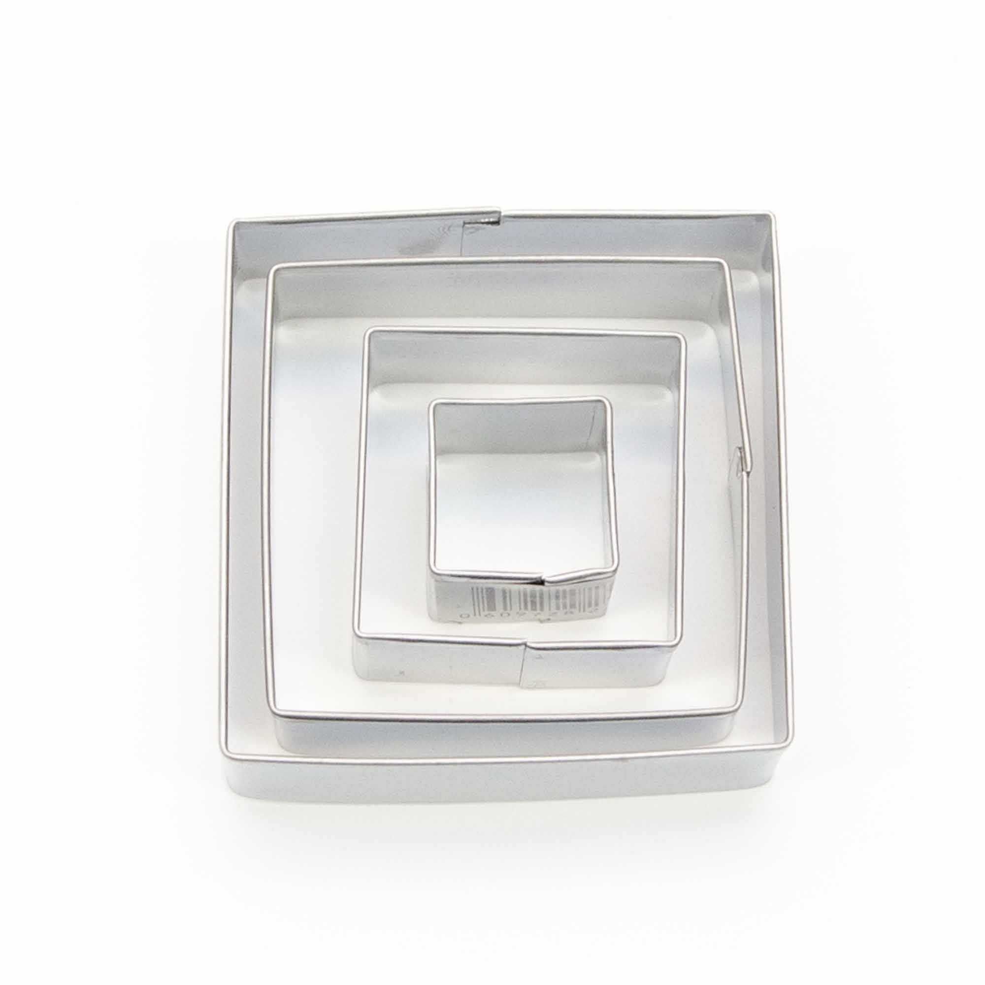 Square Stainless Steel Cookie Cutters | Lollipop Cake Supplies