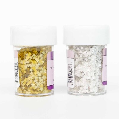 CK Products | Edible Glitter Stars | 4.5g | Silver or Gold | Lollipop ...