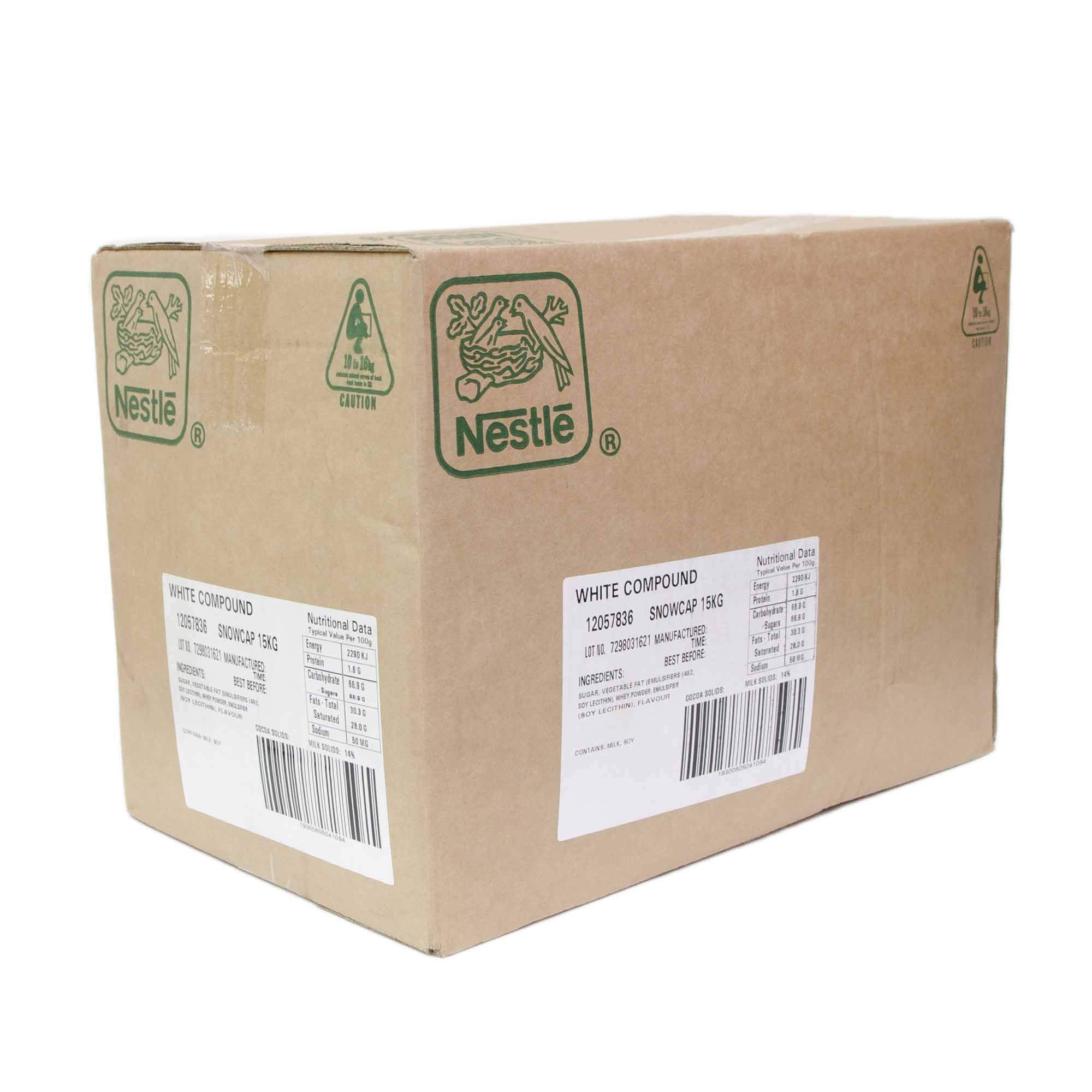 Nestle Snowcap White Chocolate Melting Buttons | Lollipop Cake Supplies